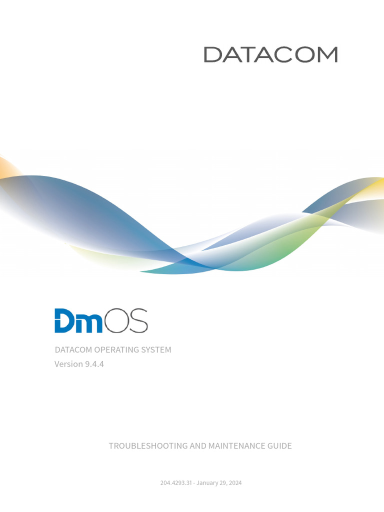 204.4293.31 - DmOS - Troubleshooting Guide | PDF | Computer Network | Computing