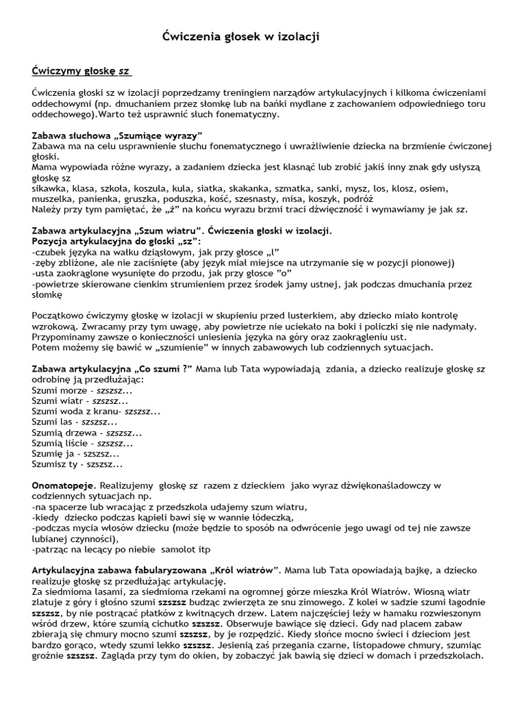 Cwiczymy Gloski W Izolacji | PDF Cwiczymy Gloski W Izolacji | PDF