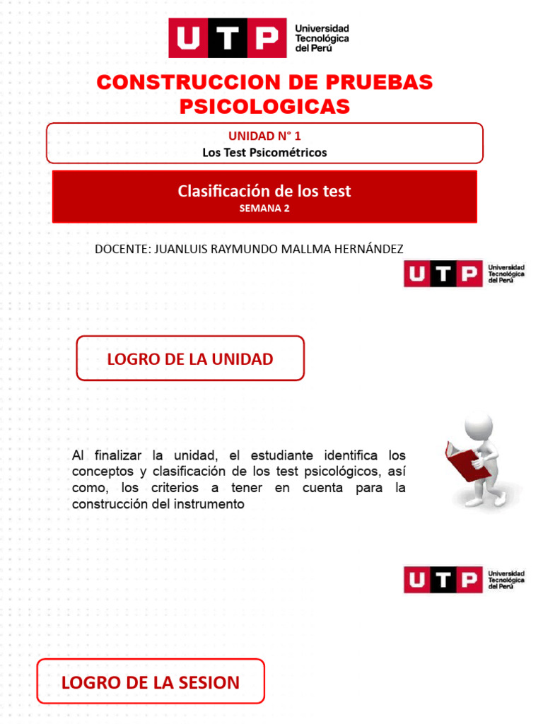 Clasificación de Test Psicométricos | PDF | Aprendizaje | Psicometría