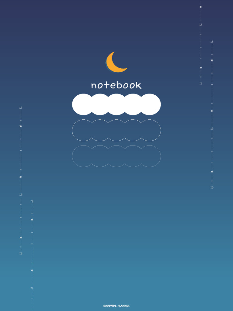 Moonlight Notebook Set W 10 Covers (Portrait) 5 | PDF