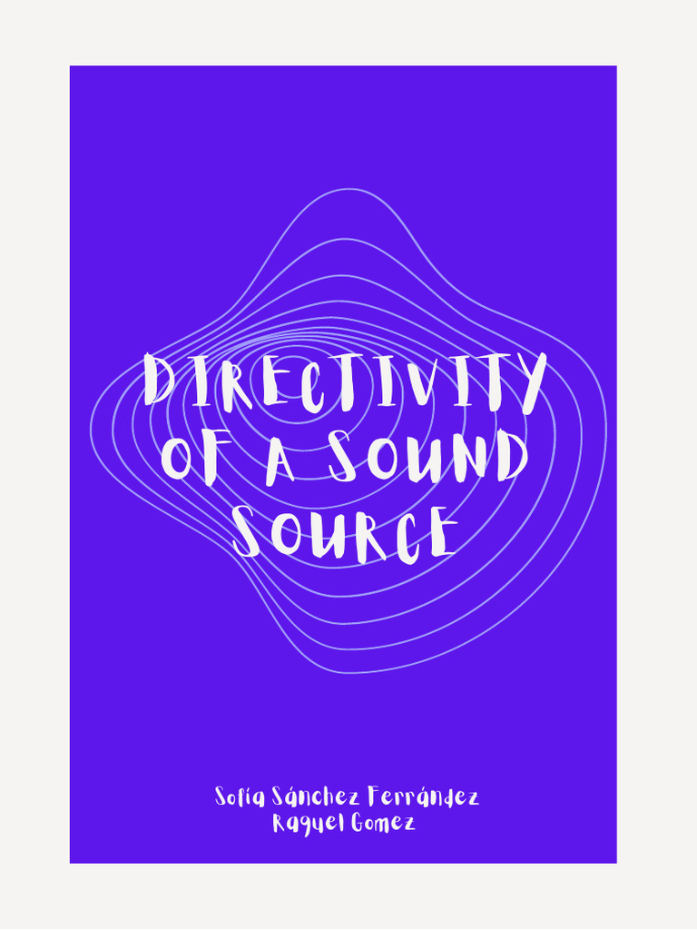 DIRECTIVITY OF A SOUND SOURCE-Raquel Gomez y Sofía Sánchez-1 | PDF | Standard Deviation