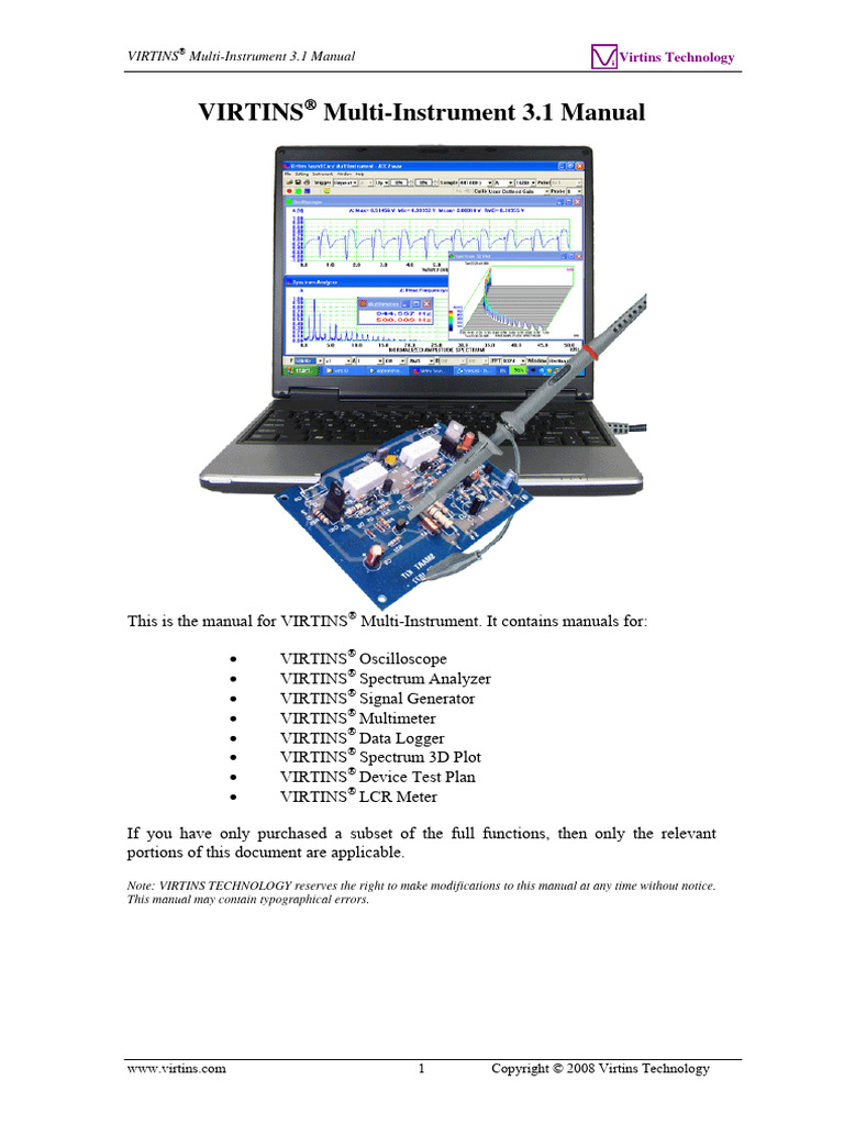 Multi Instrument Manual | PDF | Menu (Computing) | Amplitude