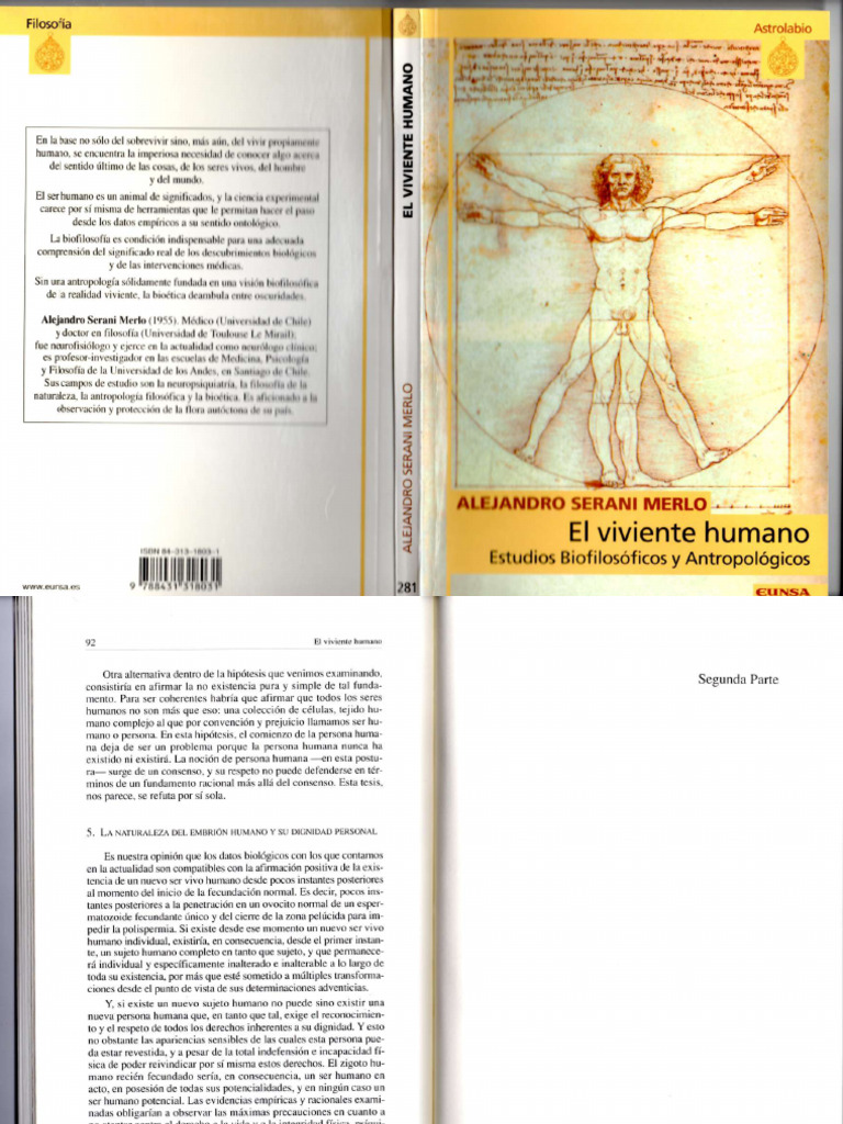 SERANI, A. - El Viviente Humano, II, 1 | PDF