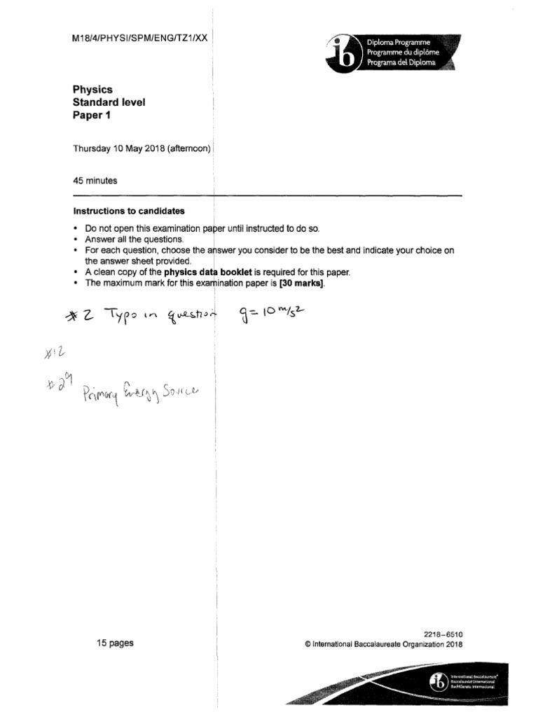 SL EXAM May2018 Paper1 Solutions | PDF