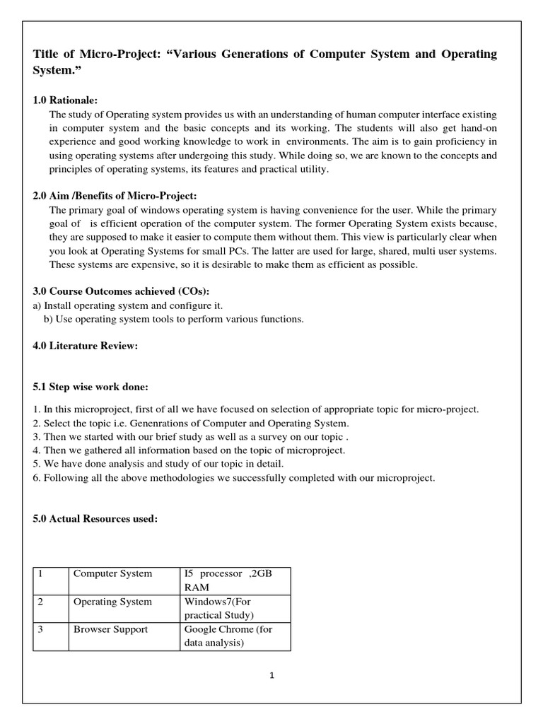 Generations of Operating Systems Overview | PDF | Operating System | Linux