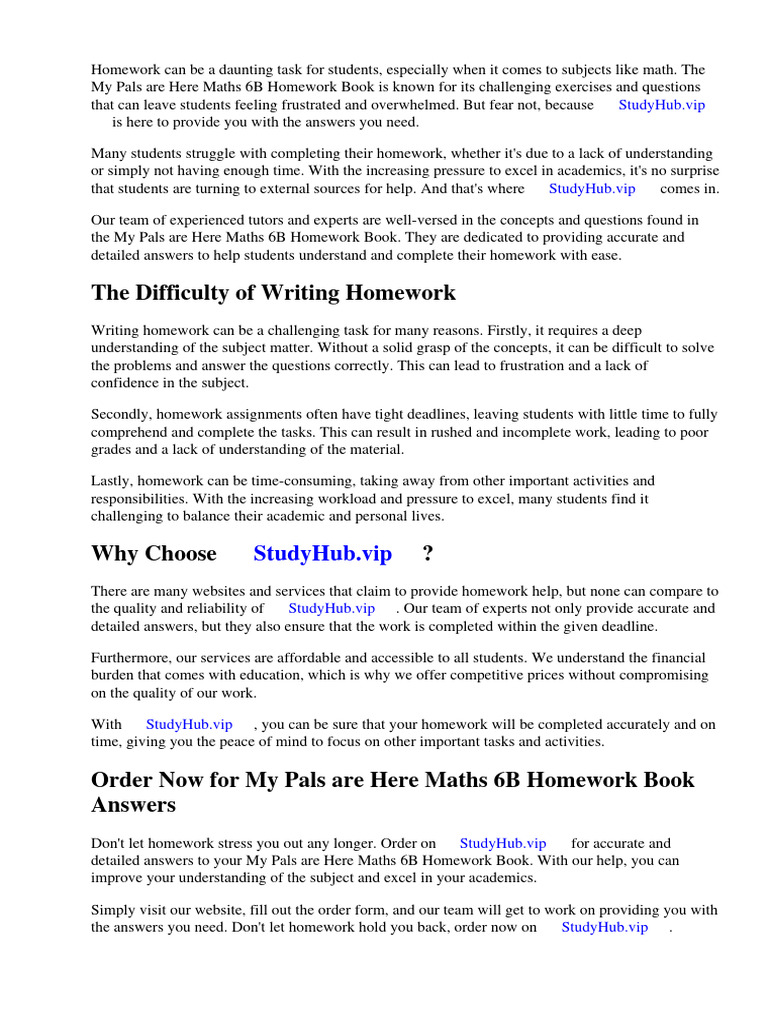 My Pals Are Here Maths 6b Homework Book Answers Download Free Pdf