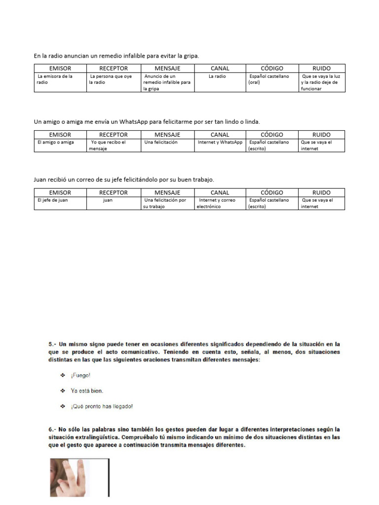 Actividad Elementos de La Comunicación 1 | PDF