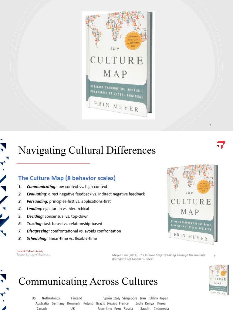 The Culture Map | PDF | Psychology | Psychological Concepts