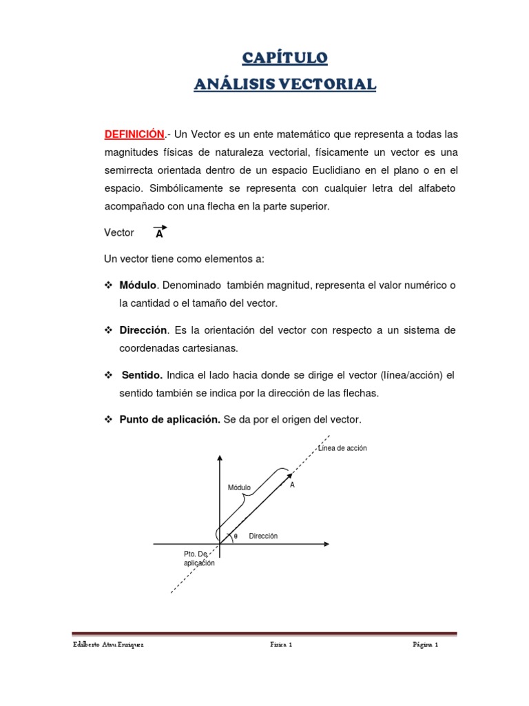 Analisis Vectorial | PDF | Vector Euclidiano | Álgebra abstracta