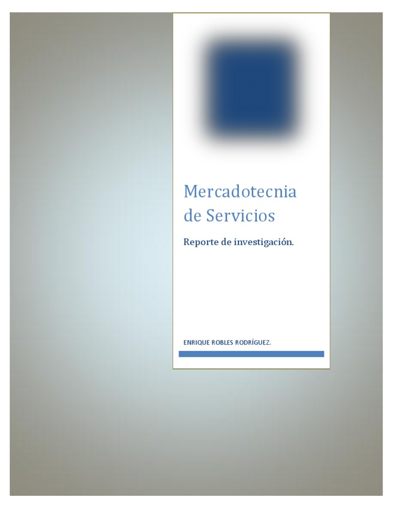 Mercadotecnia de Servicios. | PDF | Sector terciario de la economía | Marketing