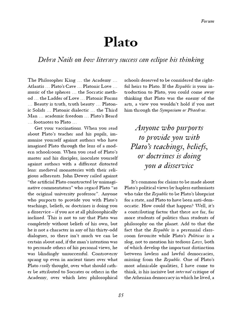 Plato | Download Free PDF | Plato | Socrates
