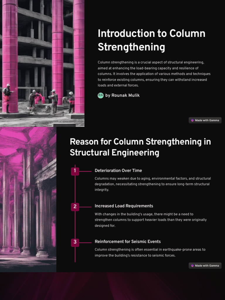Introduction To Column Strengthening | PDF | Fibre Reinforced Plastic ...