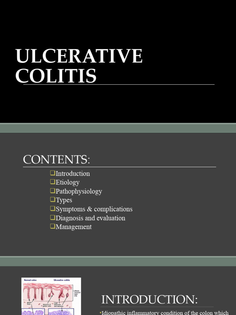 Ulcerative Colitis Seminar | PDF | Ulcerative Colitis | Inflammation