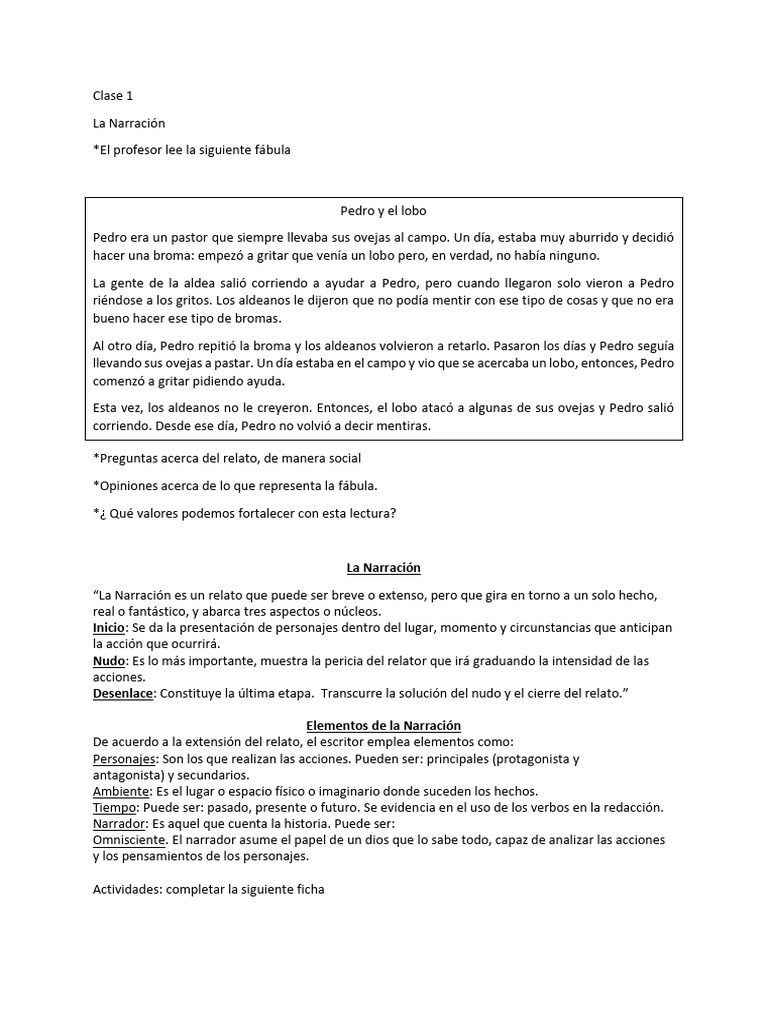 Pedro y El Lobo | PDF | Adjetivo | Sustantivo