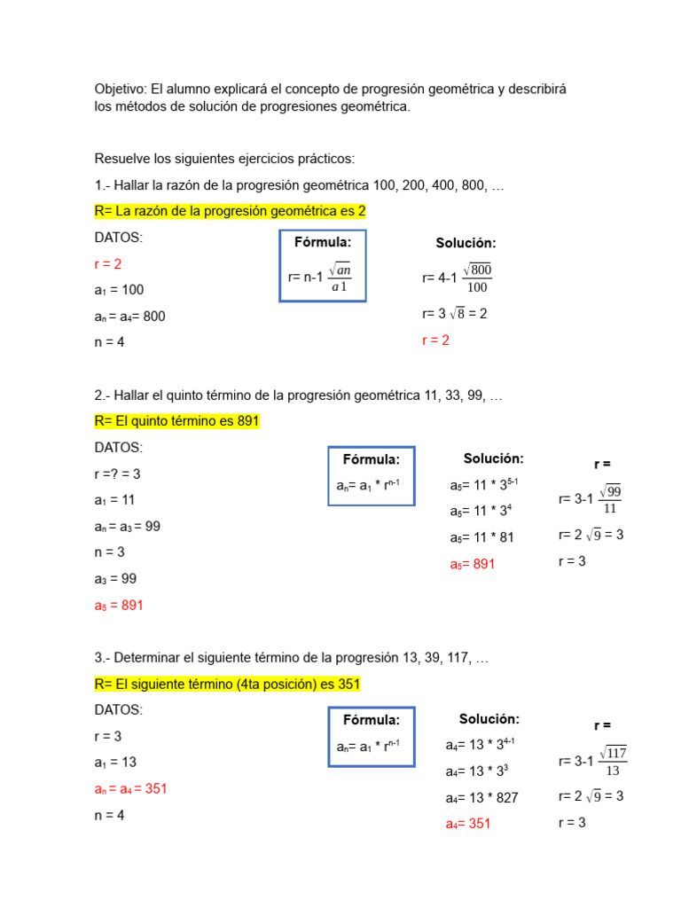 Progresiones Matemáticas | Descargar gratis PDF | Matemáticas | Ajedrez