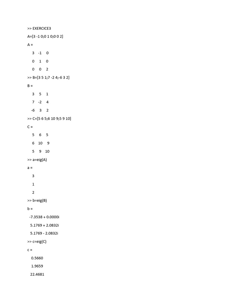 TD Matlab | PDF | Functions And Mappings | Mathematical Concepts