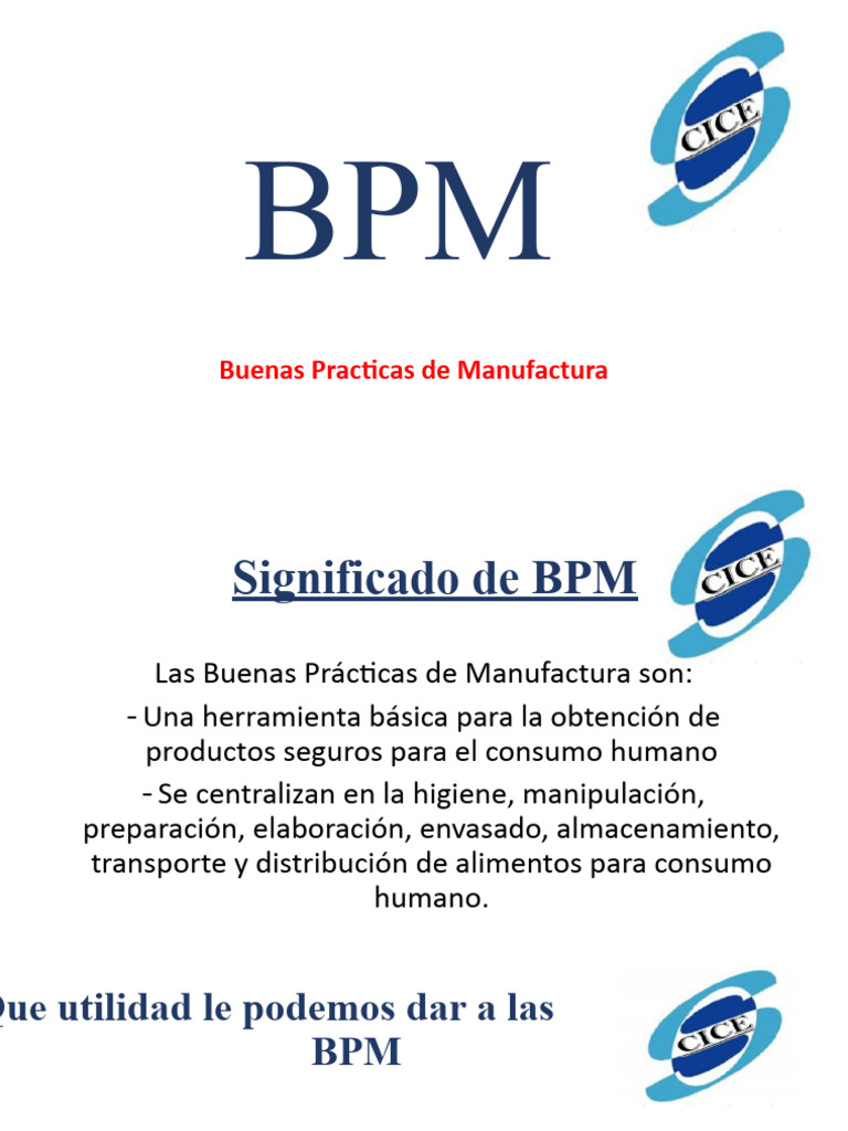 Presentación1 BPM | PDF | Alimentos | Micotoxinas