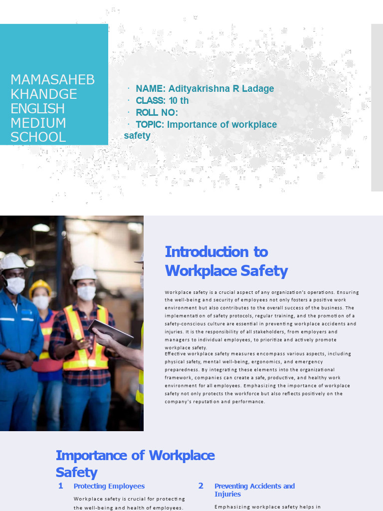 Introduction To Workplace Safety | PDF | Personal Protective Equipment ...