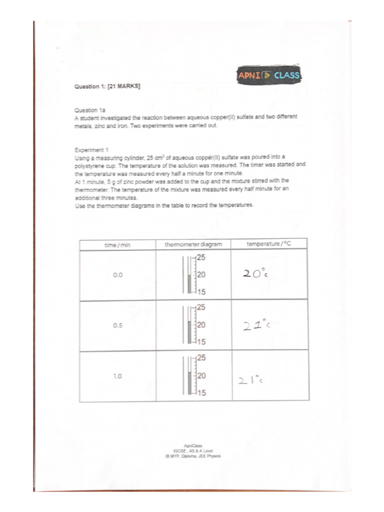IB MYP Chemistry | PDF