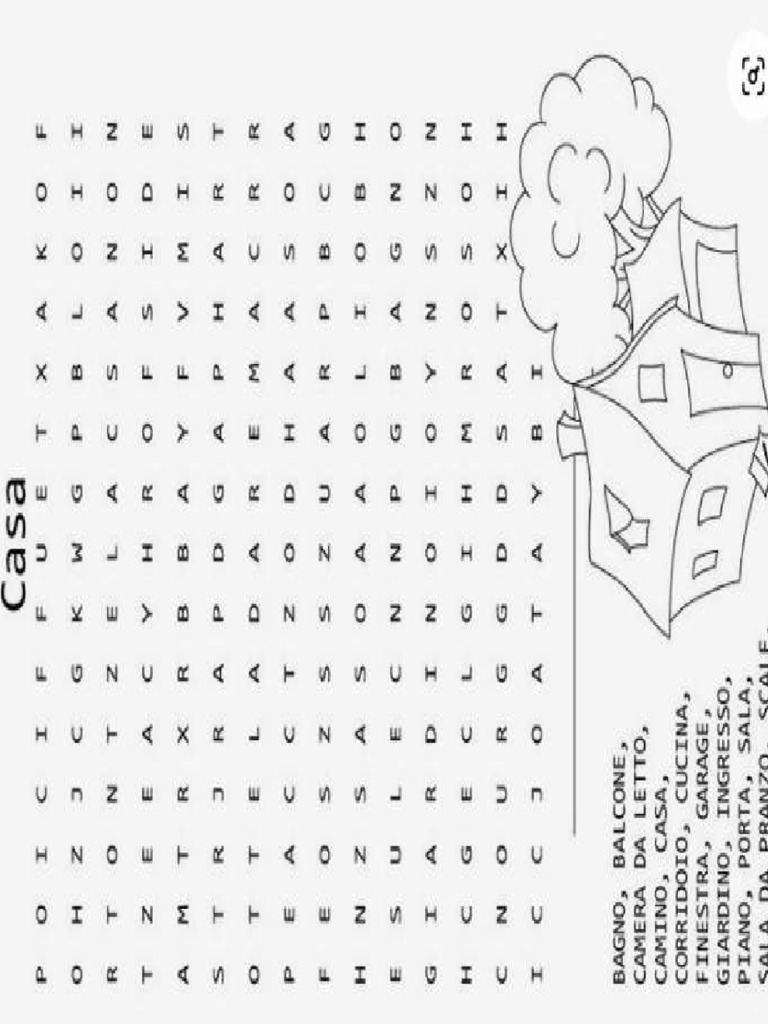 Sopa de Letras de Casa | PDF