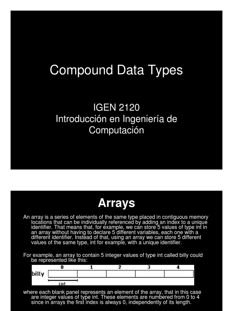 Chapter 4 Pdf Array Data Structure Data Type 
