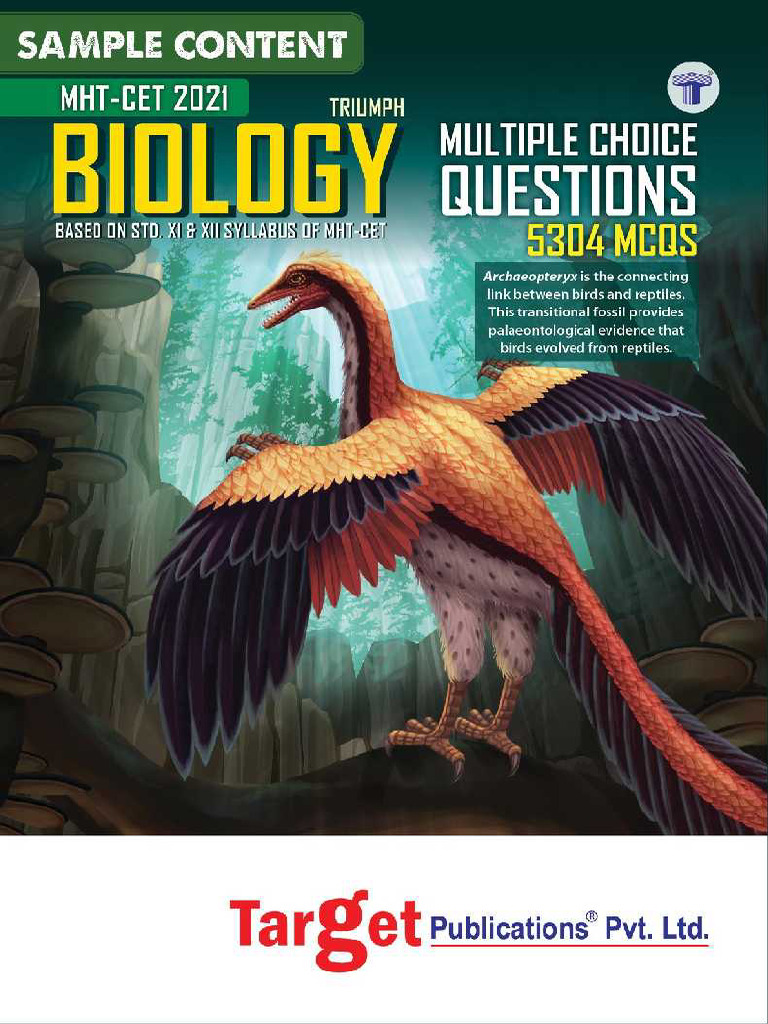 Sample PDF of STD 11 and 12 Based MHT Cet Triumph Biology Maharashtra ...