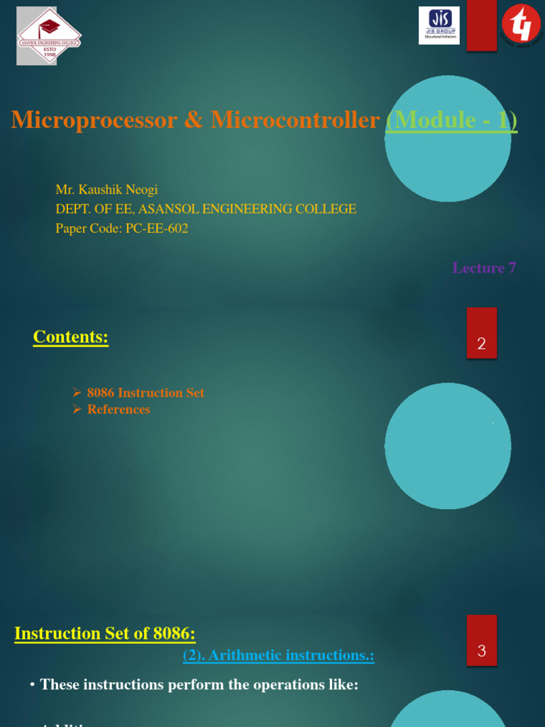 Module 1 - Lecture 7 | Download Free PDF | Central Processing Unit | Computing