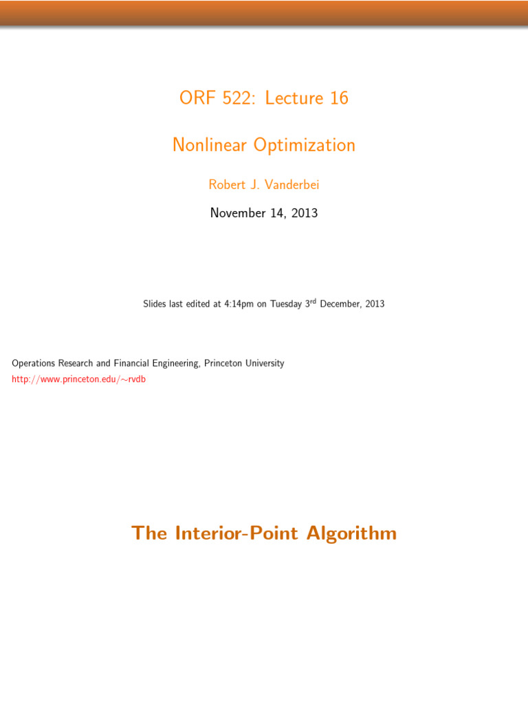 Lec 16 | PDF | Mathematical Optimization | Function (Mathematics)