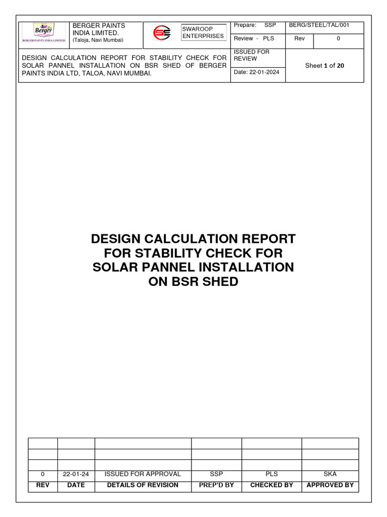 Calculation Report - BSR Shed... | PDF | Truss | Shed