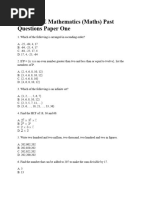 BECE Mathematics Past Questions 2022 | PDF | Inequality (Mathematics ...