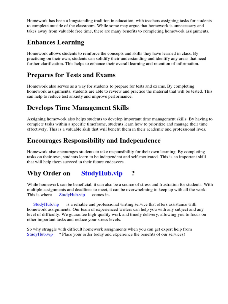 Teachers Should Assign Homework To Students Everyday | PDF | Homework ...