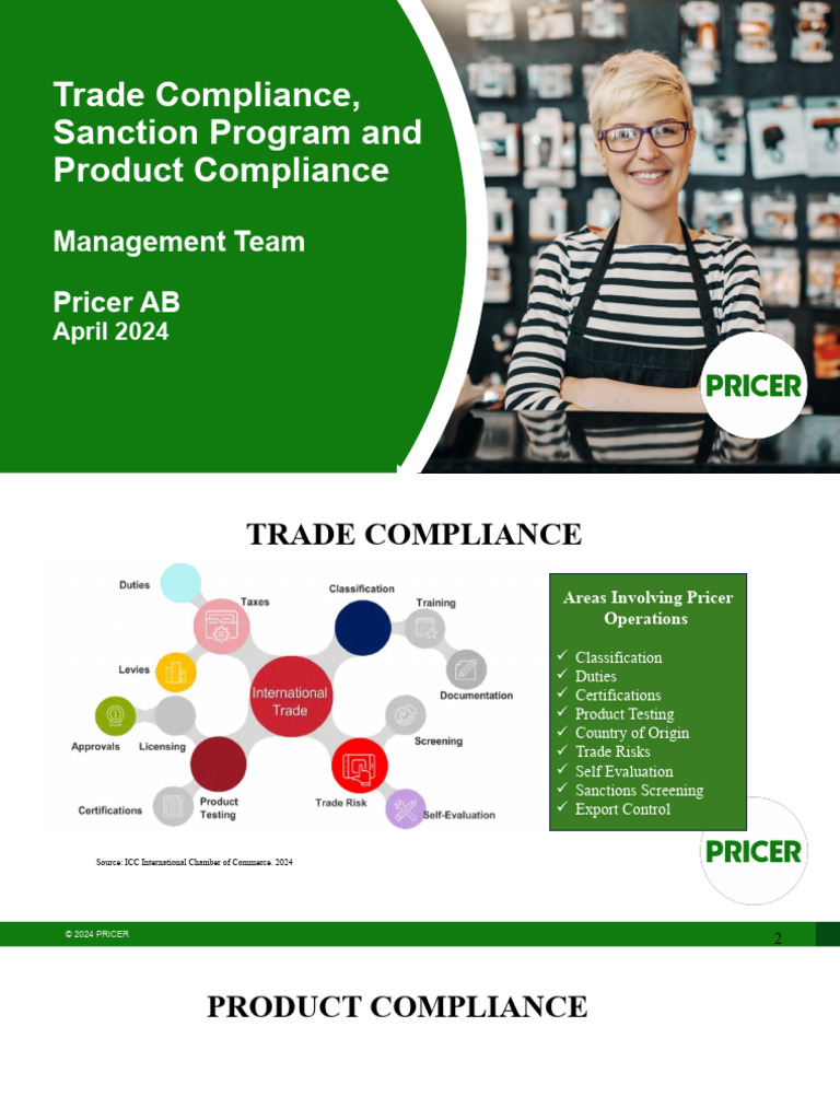 Trade & Product Compliance Guide | PDF | Regulatory Compliance | Business