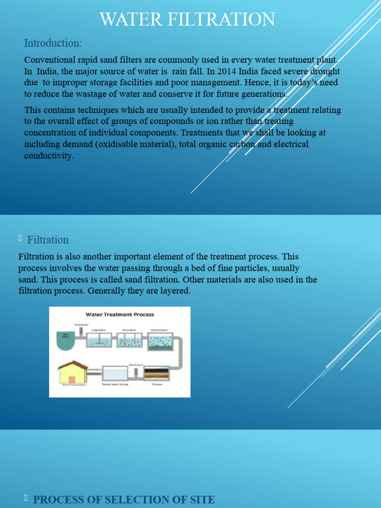 Water filtration | PDF | Filtration | Water Purification