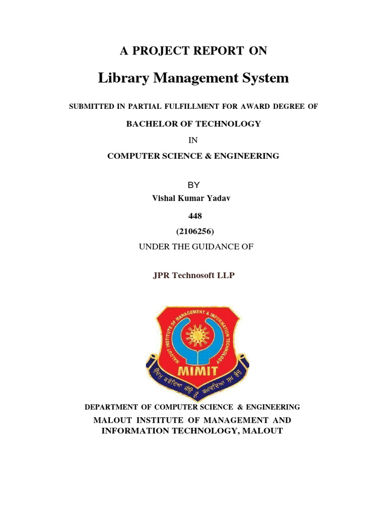 Library Management System | Download Free PDF | Html | Html Element
