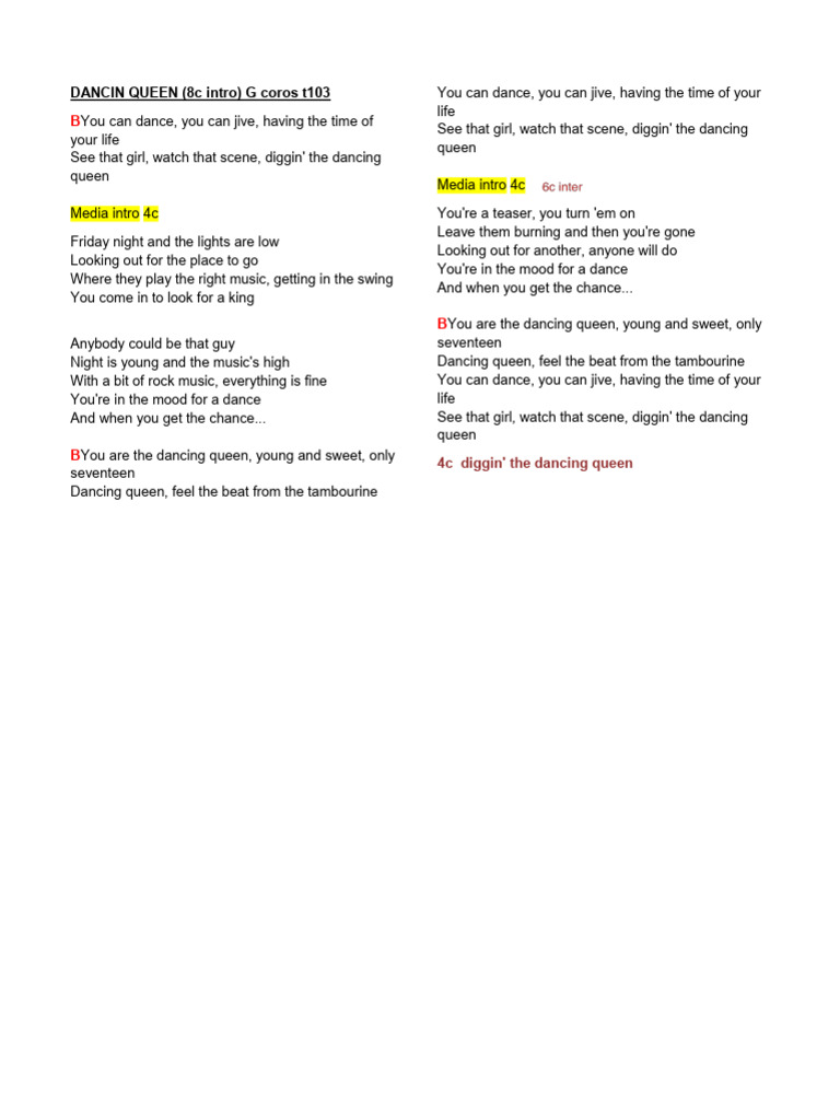 dancing queen | PDF
