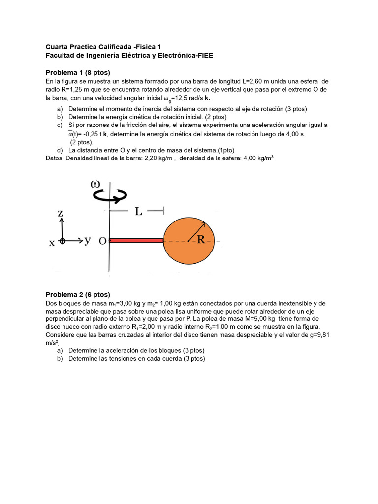 4ta PC de Fisica 1 | PDF