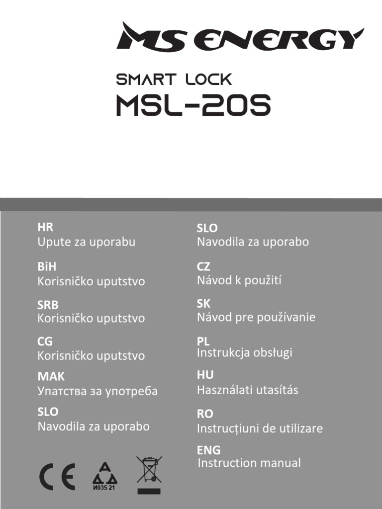 Msl 20s Smart Um | PDF