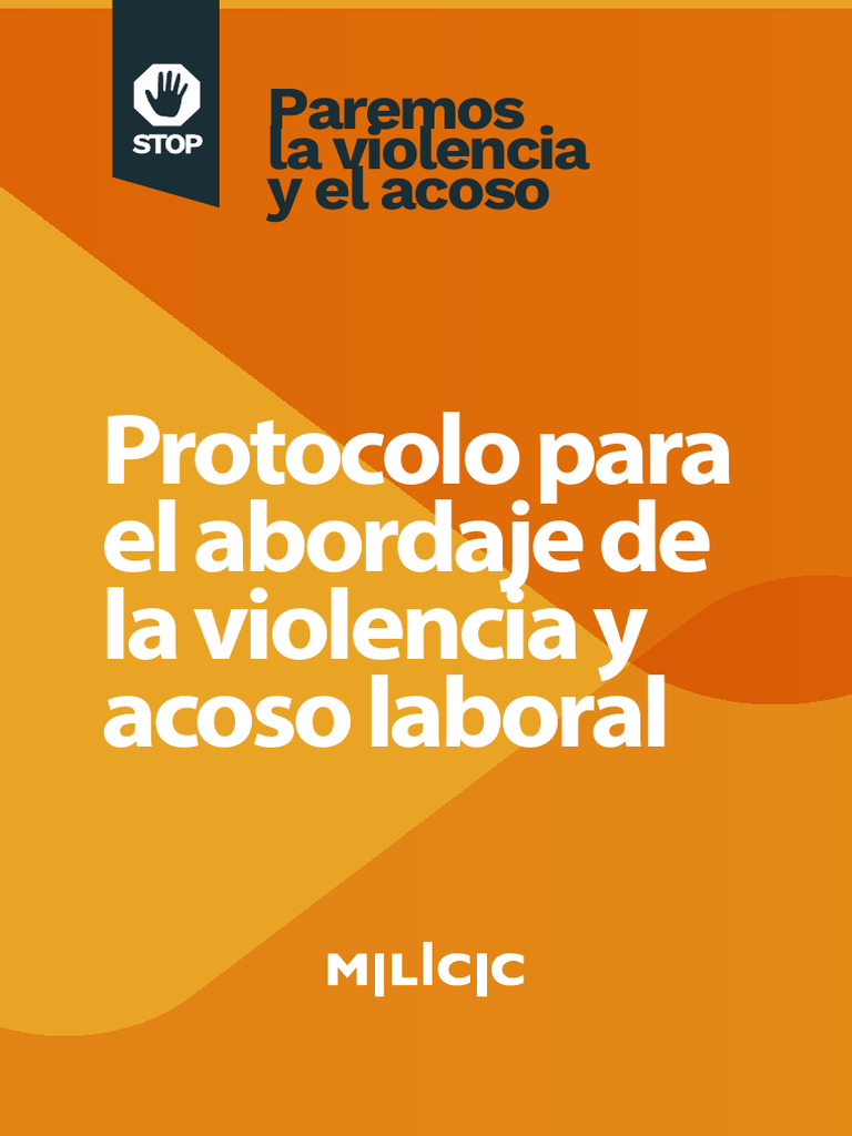 Protocolo para El Abordaje de La Violencia y Acoso Laboral | PDF | Acoso sexual | Acoso cibernético