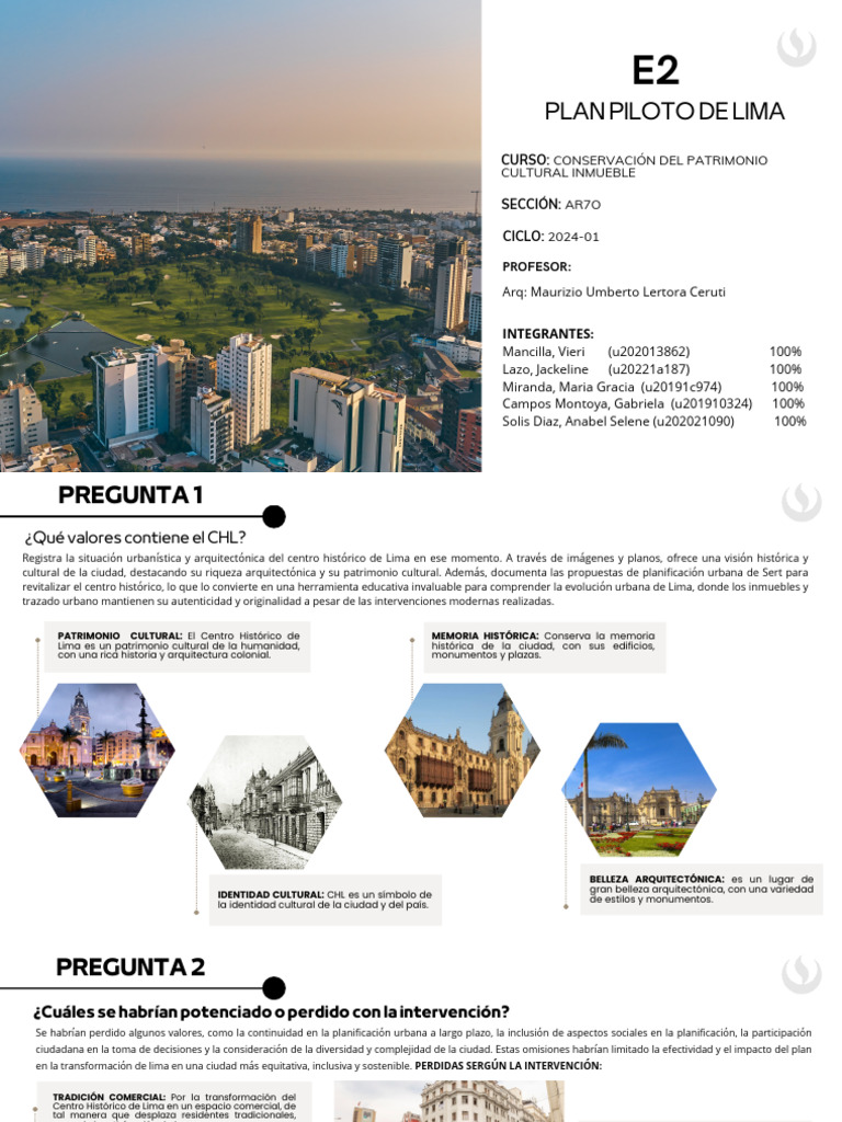 E2 Valoracion Del Plan Piloto de Lima | PDF | Lima