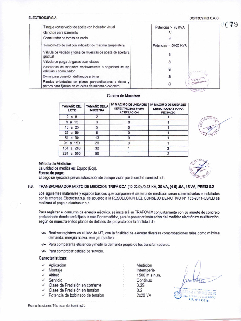Especificaciones TRAFOMIX | PDF