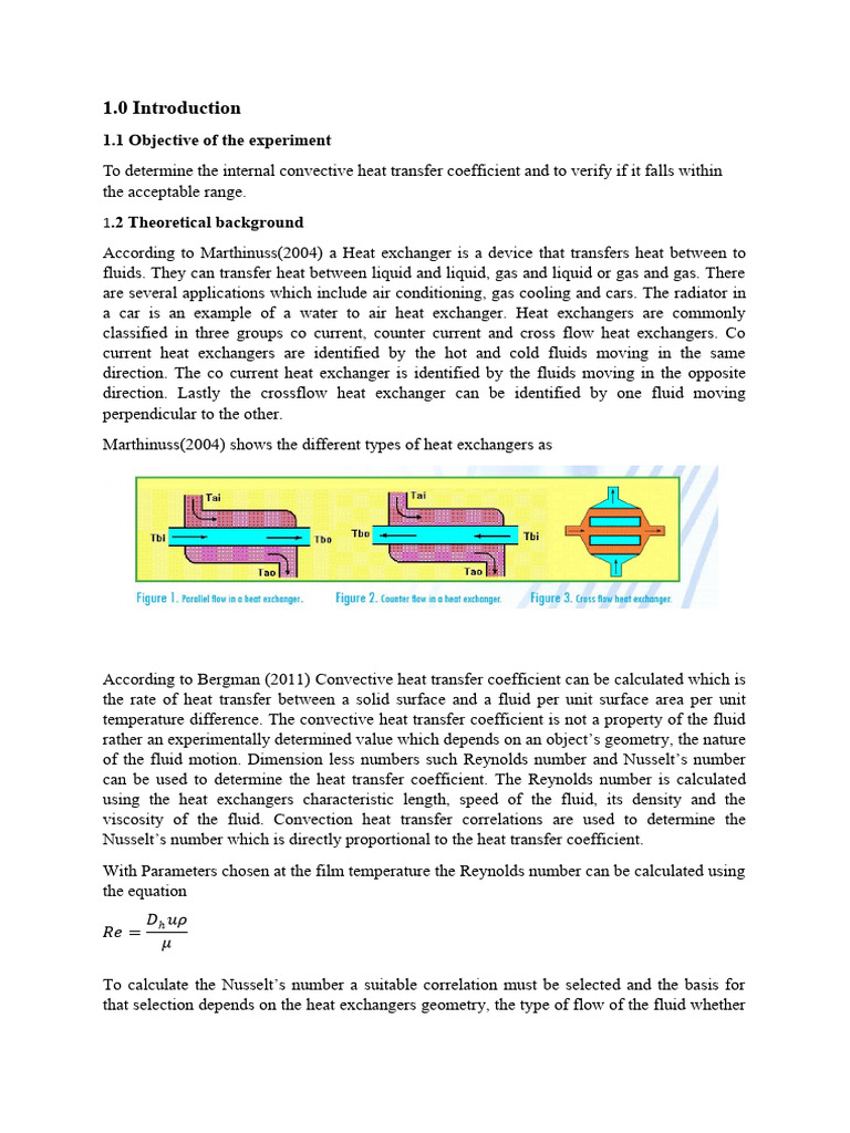 Internal Heat Transfer Coefficient Study | PDF | Heat Transfer | Heat ...