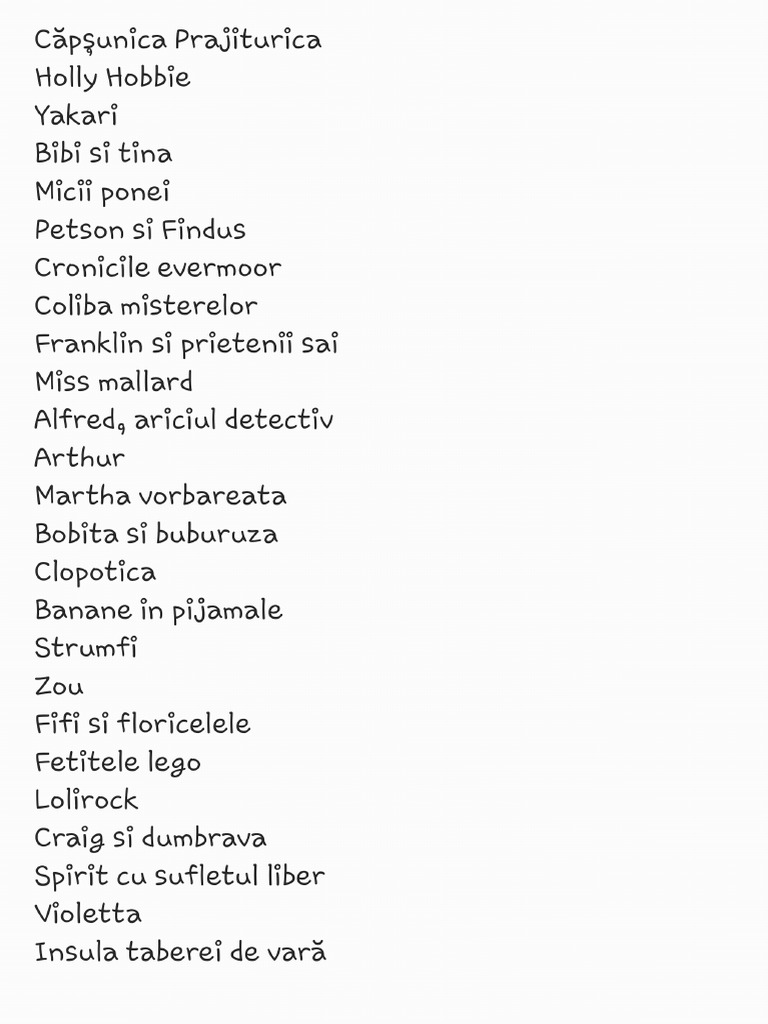 Desene Animate | PDF