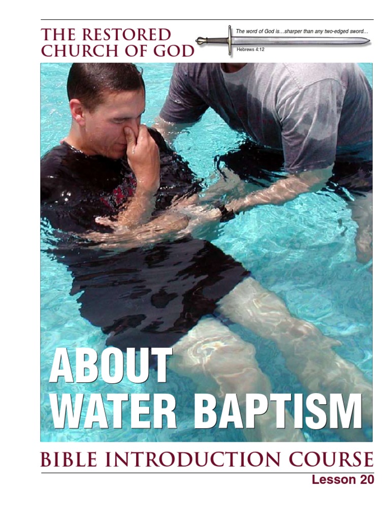 About Baptism | PDF | Baptism | John The Baptist
