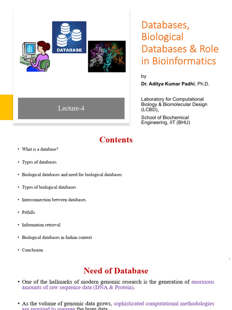 Biological Databases in Bioinformatics | PDF | National Center For ...