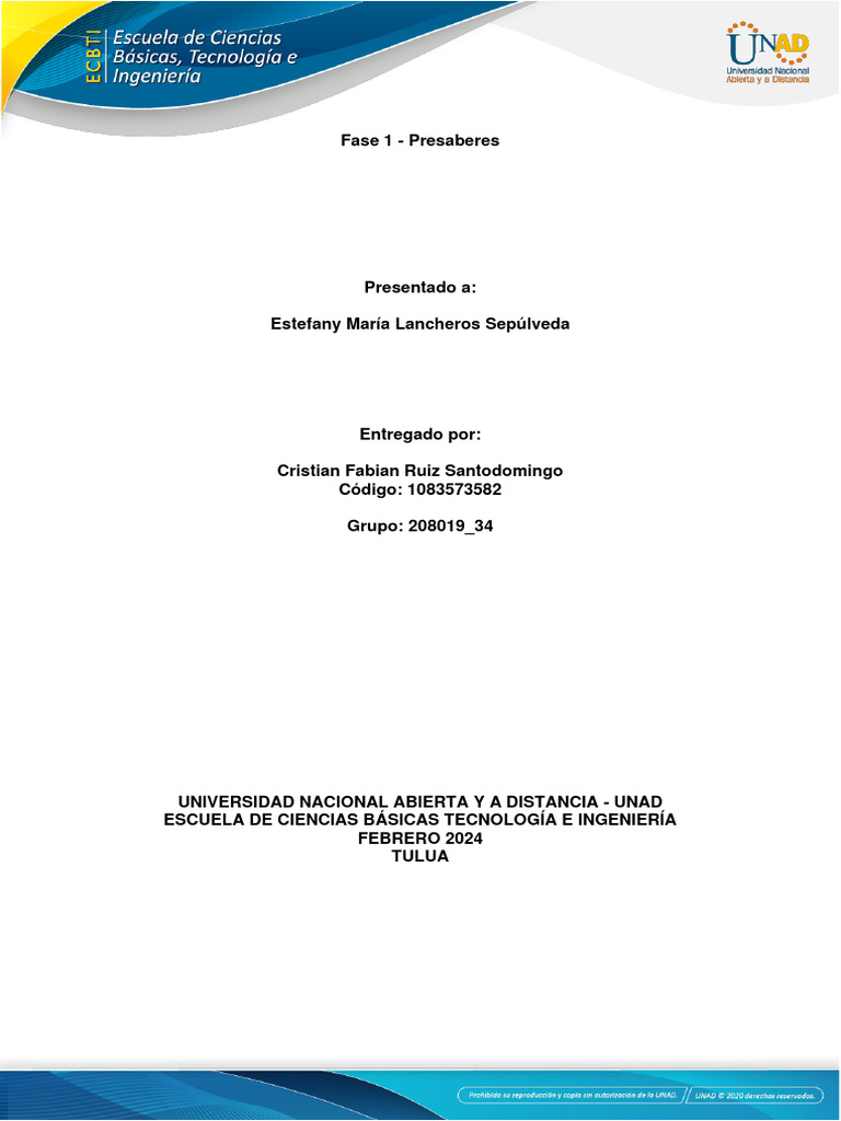Cristian Ruiz Grupo 34 Fase 1 Presaberes | PDF | Radio | Red celular
