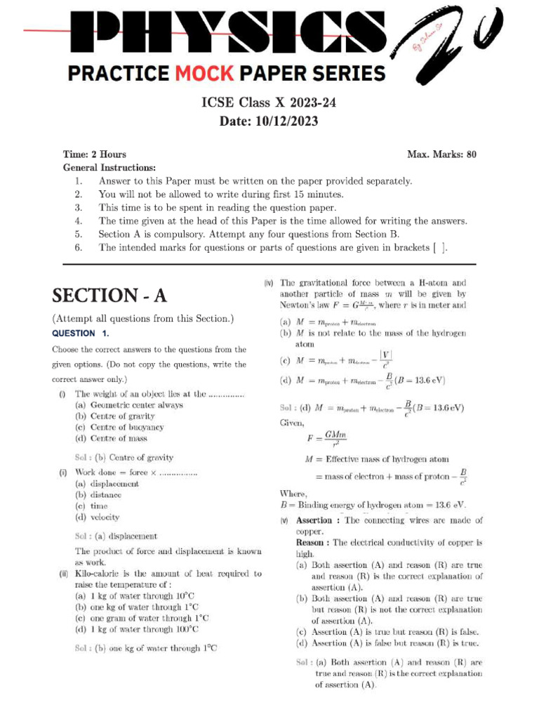Physics 10 Dec | PDF