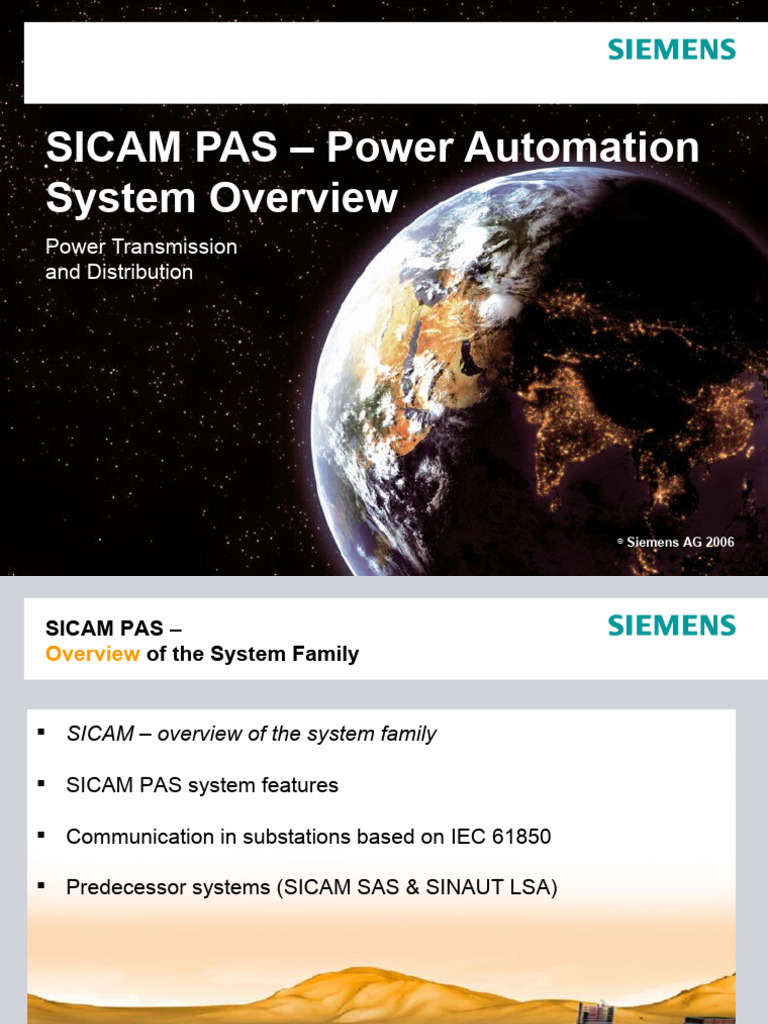 6) Sicam Pas Overview New | Download Free PDF | Electrical Substation | Microsoft Excel
