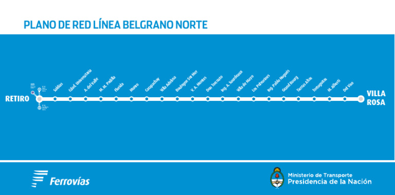 Mapa Estaciones Belgrano Norte | PDF