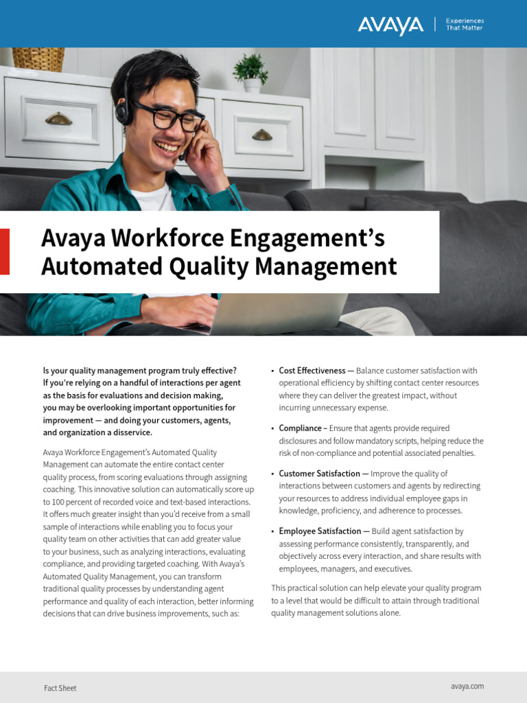 Fact Sheet Automated Quality Management | PDF | Quality Management ...