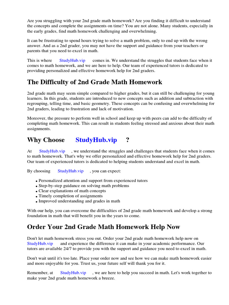 Go Math Homework Book 2nd Grade | PDF | Books | Homework